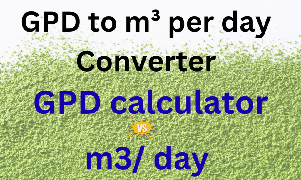 GPD to m³ per day Converter - Free Flow Rate Calculator Tool